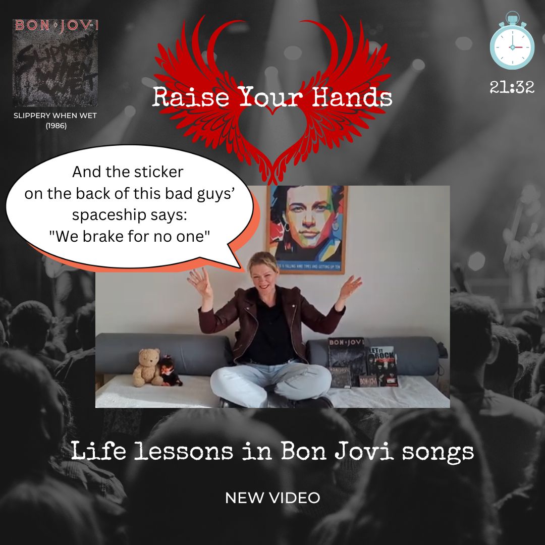 Cemented into 80s Pop Culture | Raise Your Hands | Life lessons in Bon ...